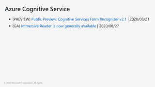 Azure Update Summary (App) 202008 | PDF
