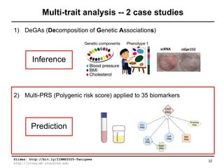 Multi-trait analysis informs genetic disease studies (IIBMP 2020) | PPT