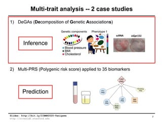 Multi-trait analysis informs genetic disease studies (IIBMP 2020) | PPT