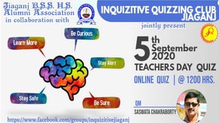 TEACHERS DAY QUIZ - 2020 | PDF