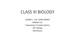 20200909-XI-Biology-The Living World-1 of 1-Ppt.pdf | Biological ...
