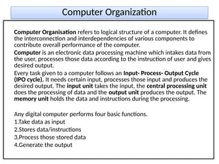 Computer system and organization types of memory | PPT
