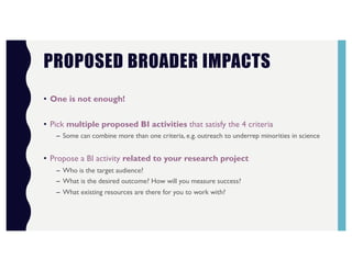 NSF-GRFP: Broader Impacts | PPT