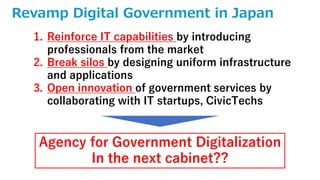 Moment of Change for Government Digitalization in Japan
