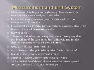20200915-XI-Physics-Unit and Measurement-1 of 4-Ppt.pptx | Chemistry ...