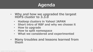 Upgrading HDFS to 3.3.0 and deploying RBF in production #LINE_DM | PPT