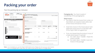 Self ship (non LMD) steps to process orders in bulk | PDF