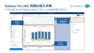 Tableau Viz Lighting Web Component_SalesforceへのTableauダッシュボード埋め込み | PDF