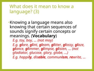 What is language-language learning and acquisition | PPT