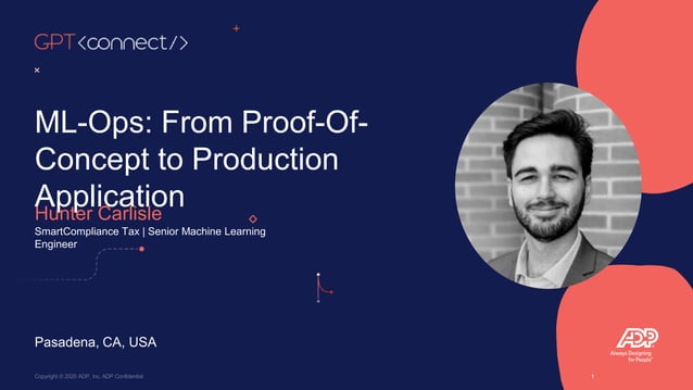 ML-Ops: From Proof-of-Concept to Production Application | PPT