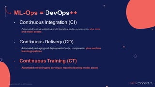 ML-Ops: From Proof-of-Concept to Production Application | PPT