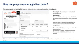 SCD - Steps to process a single order - LMD | PPT