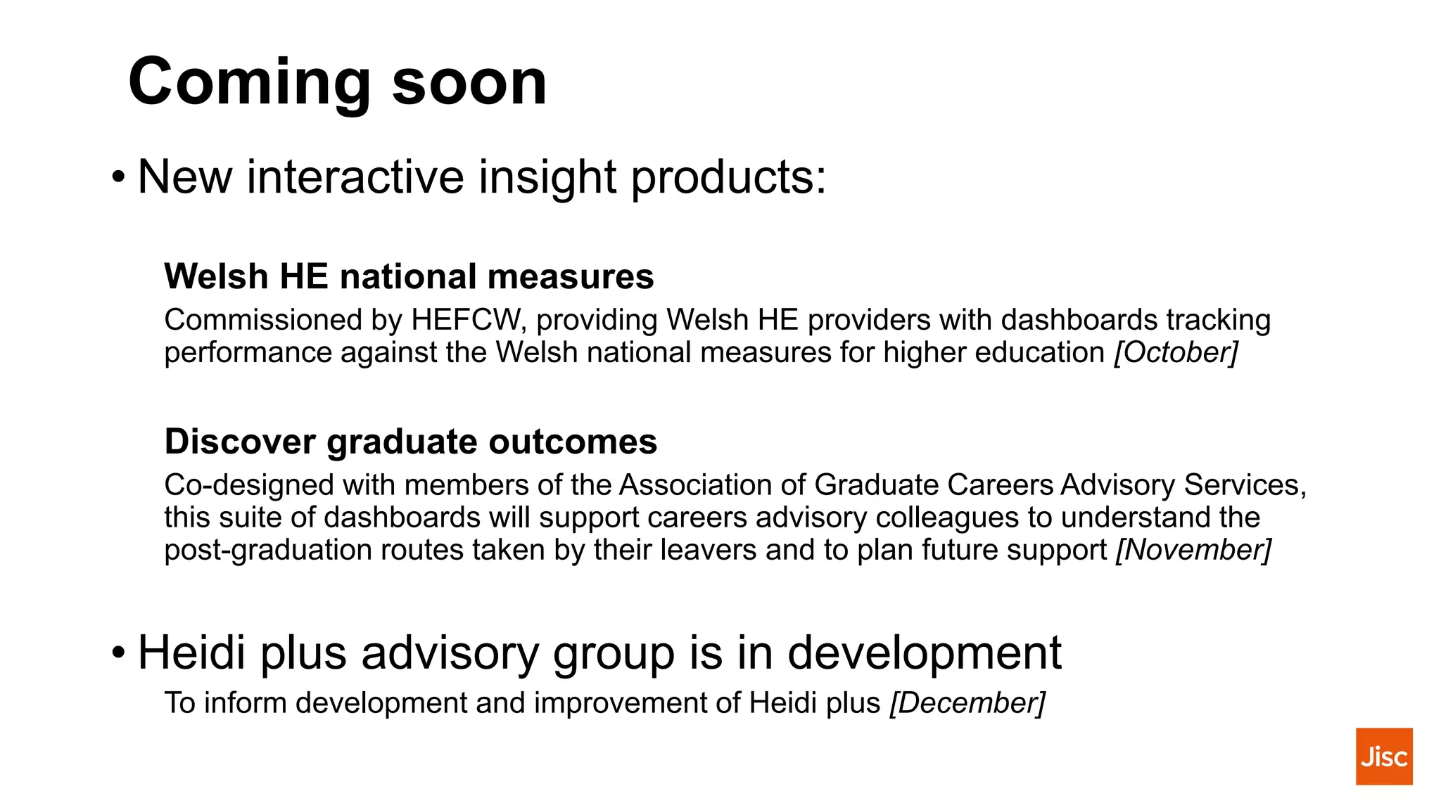 Update on Jisc data analytics | PPT