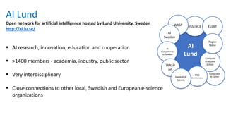 Artificial Intelligence at Lund University | PDF