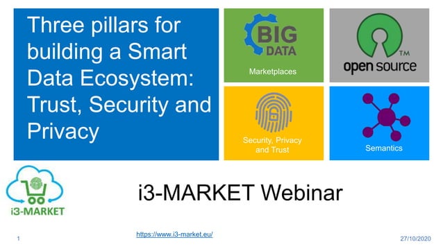 Three pillars for building a Smart Data Ecosystem: Trust, Security and Privacy | PPT