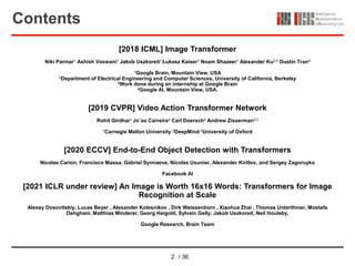 Transformer in Vision | PPTX