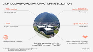 Bacthera Company Presentation October 2020 | PPT