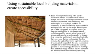 sustainable housing case study | PDF