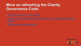 NCVO webinar: An update on changes to the Charity Governance Code | PPT