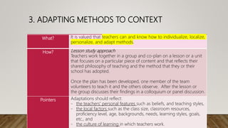 EFL teachers: Revisiting methods and approaches in ELT education | PPTX