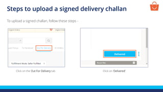 Single order processing (self delivery) | PPT