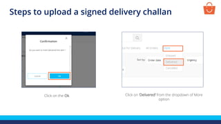 Single order processing (self delivery) | PPT