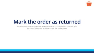 Single order processing (self delivery) | PPT
