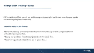 Change Block Tracking CBT Backup for oVirt RHV OLVM | PPTX