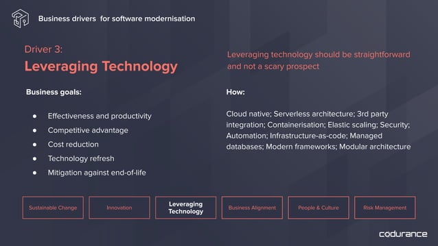 Software Modernisation: a strategic approach | PPT