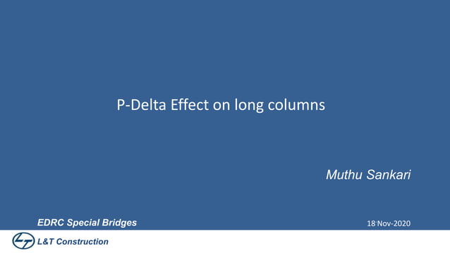 20201118-P-Delta effect on columns.pptx | Physics | Science