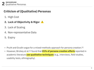 A Literature Review of Quantitative Persona Creation | PDF