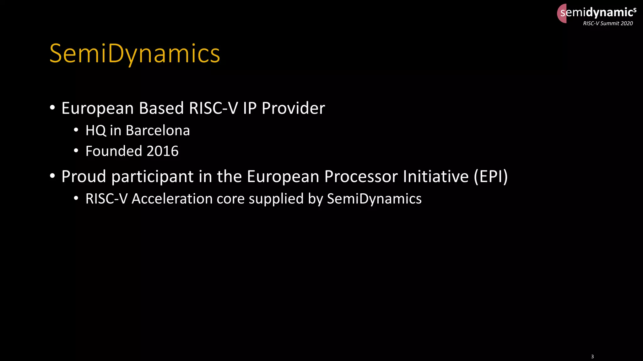 SemiDynamics new family of High Bandwidth Vector-capable Cores | PPT