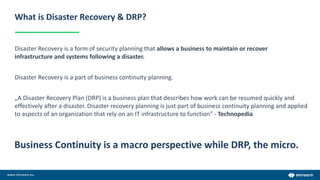 How to plan Disaster Recovery in a five simple steps | PPT