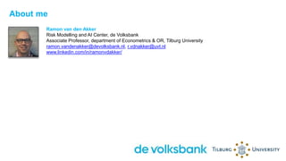 Ramon van den Akker. Fairness of machine learning models an overview ...