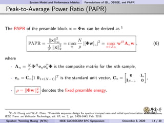 Optimal Preamble Design for Short Packet Circularly Pulse-Shaped OFDM Transmissions | PDF