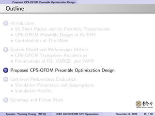 Optimal Preamble Design for Short Packet Circularly Pulse-Shaped OFDM ...