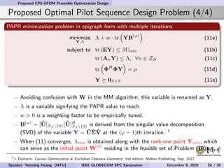 Optimal Preamble Design for Short Packet Circularly Pulse-Shaped OFDM Transmissions | PPT
