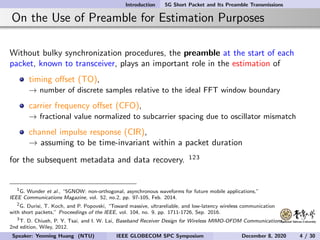 Optimal Preamble Design for Short Packet Circularly Pulse-Shaped OFDM ...