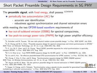 Optimal Preamble Design for Short Packet Circularly Pulse-Shaped OFDM Transmissions | PPT