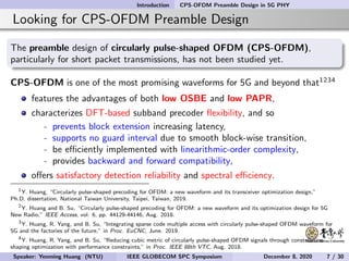 Optimal Preamble Design for Short Packet Circularly Pulse-Shaped OFDM ...