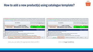 Adding a new product(s) using catalogue template | PPT