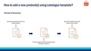 Adding a new product(s) using catalogue template | PPT