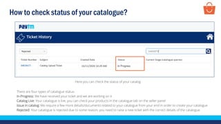Adding a new product(s) using catalogue template | PPT