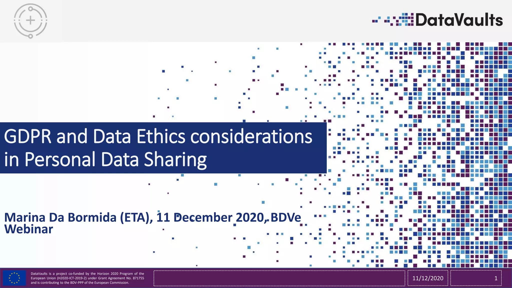 GDPR and Data Ethics considerations in personal data sharing | PPT