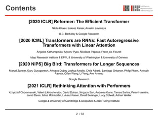 Towards Efficient Transformers | PPT