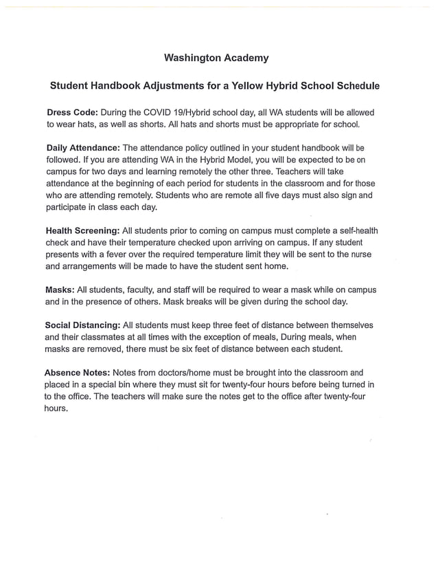 2020 2021 Student Handbook | PDF