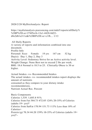 2020220 MyDietAnalysis Reporthttpsmydietanalysis.pea.docx