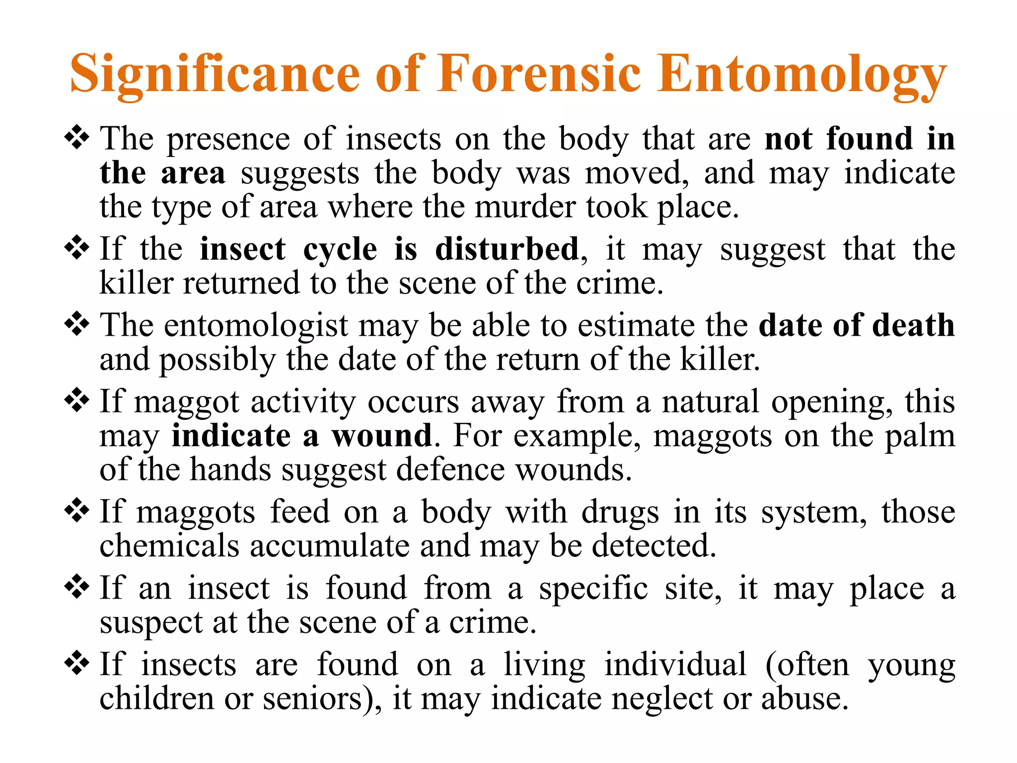 Forensic entomology | PPTX
