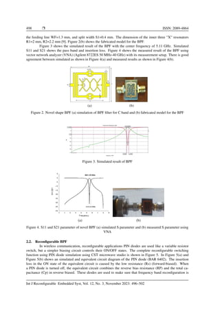 Design and development frequency reconfigurable bandpass filter for wireless application | PDF