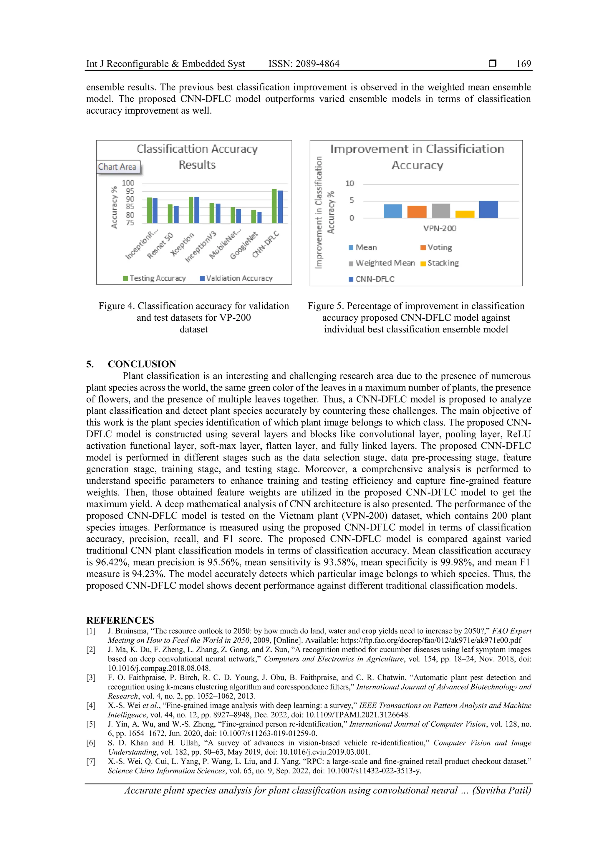 Accurate plant species analysis for plant classification using ...